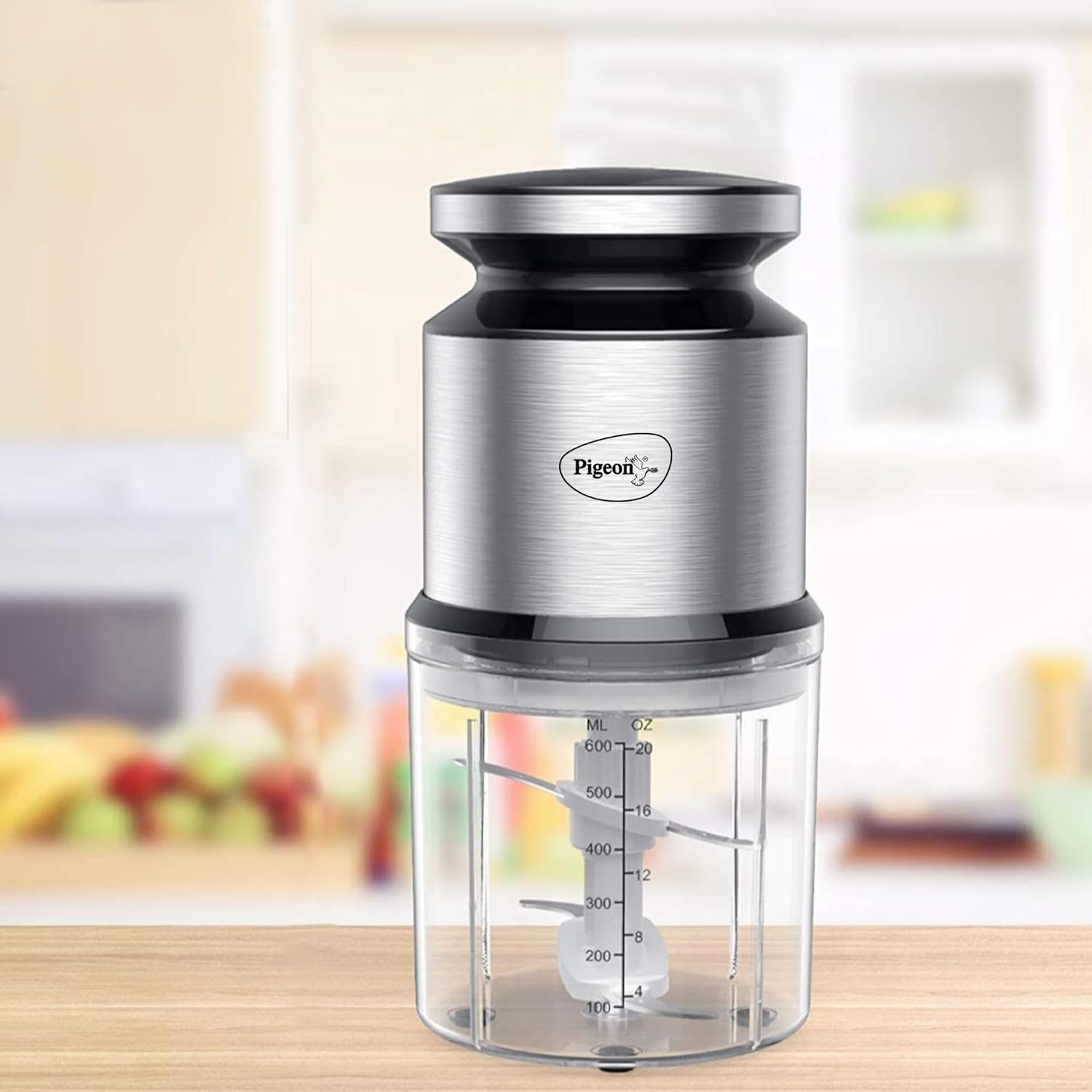 Pigeon Ultra Fast Electric 300 Watts Electric Chopper For Kitchen, Twi