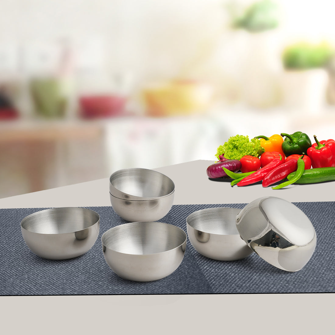 6 PCS Big Bowl - Majestic | Premium Stainless steel