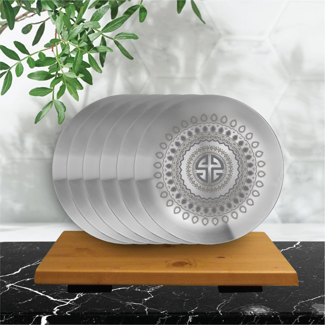 6 PCS Full Plate - Signature Matt | Premium Stainless steel