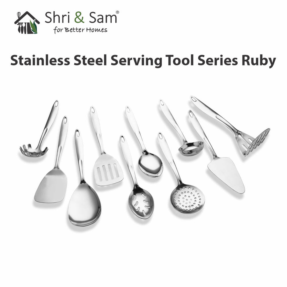 Stainless Steel Serving Tool Series Ruby 10 pcs set