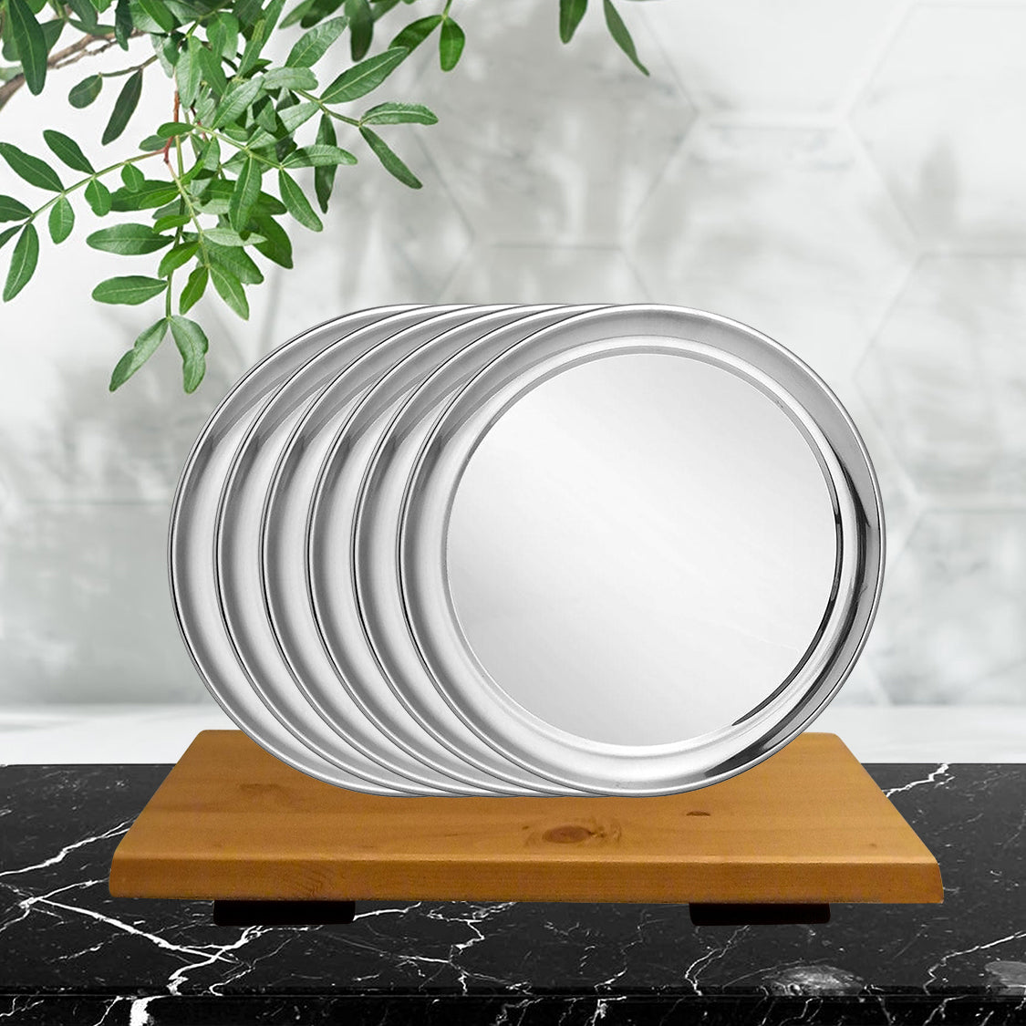 6 PCS Side Plate - Shagun | Premium Stainless steel